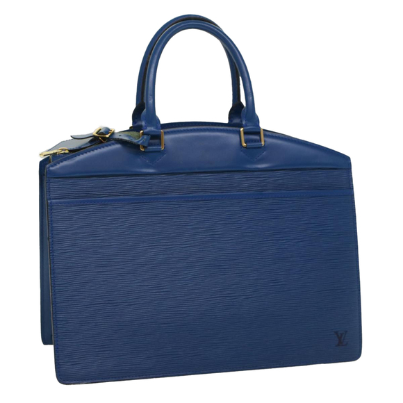 Louis Vuitton | Bags | Louis Vuitton Epi Riviera Hand Bag Blue M4885 Lv ...